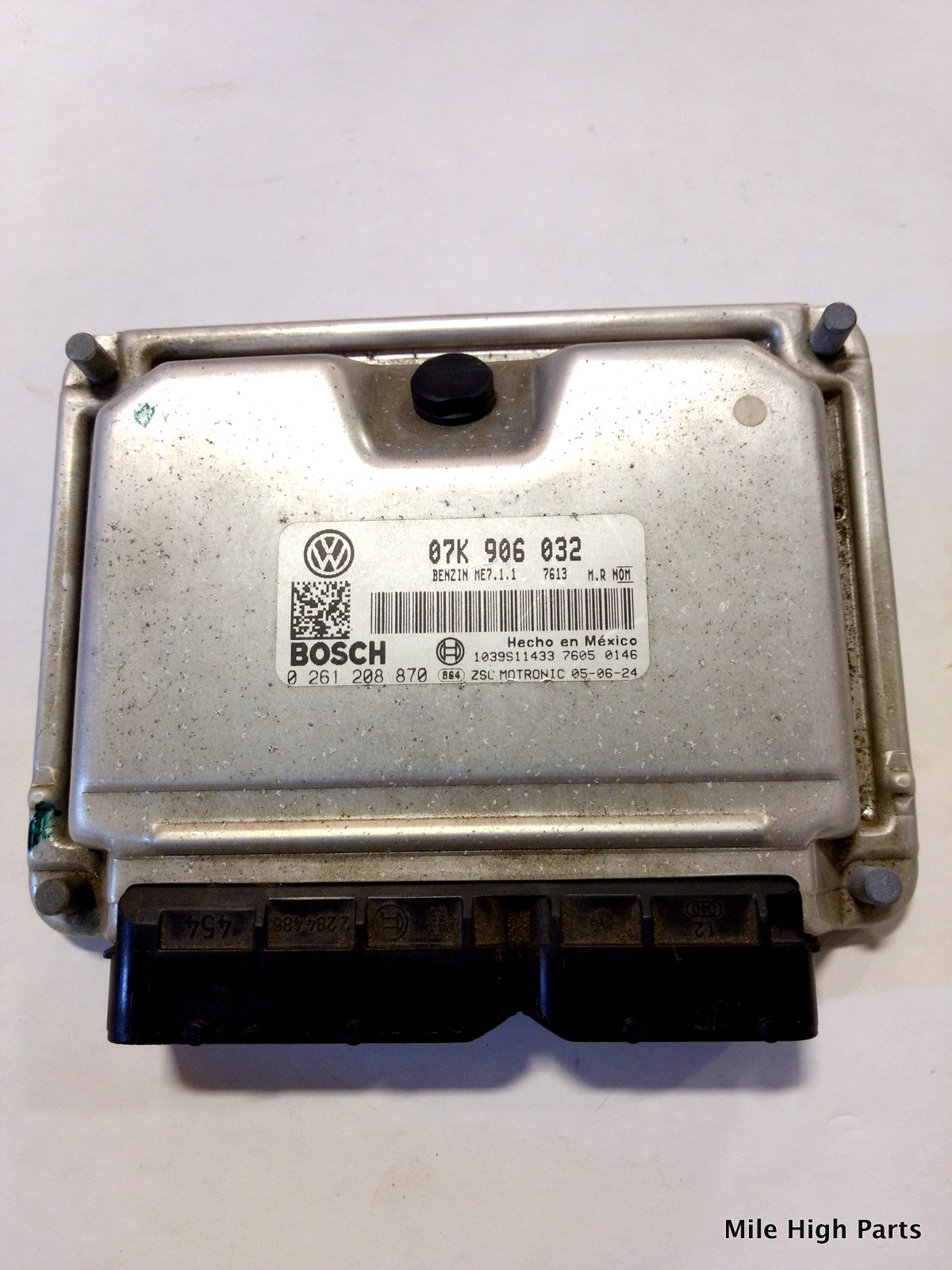 06-07 VW Volkswagen Beetle 2.5L CALI A/T Engine Computer ECU 07K906032 ...