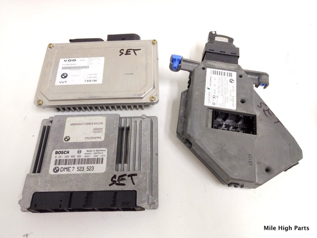 BMW E65 745i Engine Control Module ECU DME VVT CAS/ZAS + Ignition Key ...
