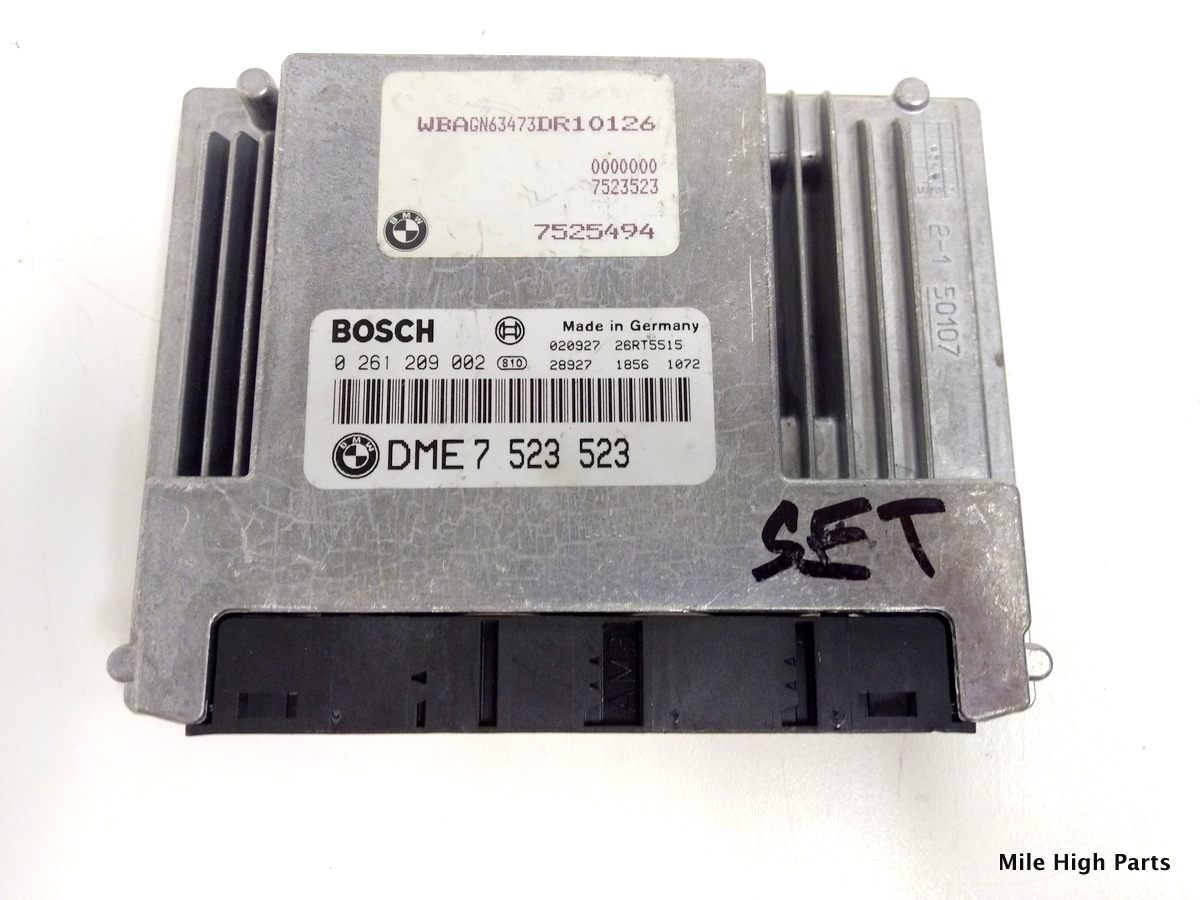 BMW E65 745i Engine Control Module ECU DME VVT CAS/ZAS + Ignition Key ...
