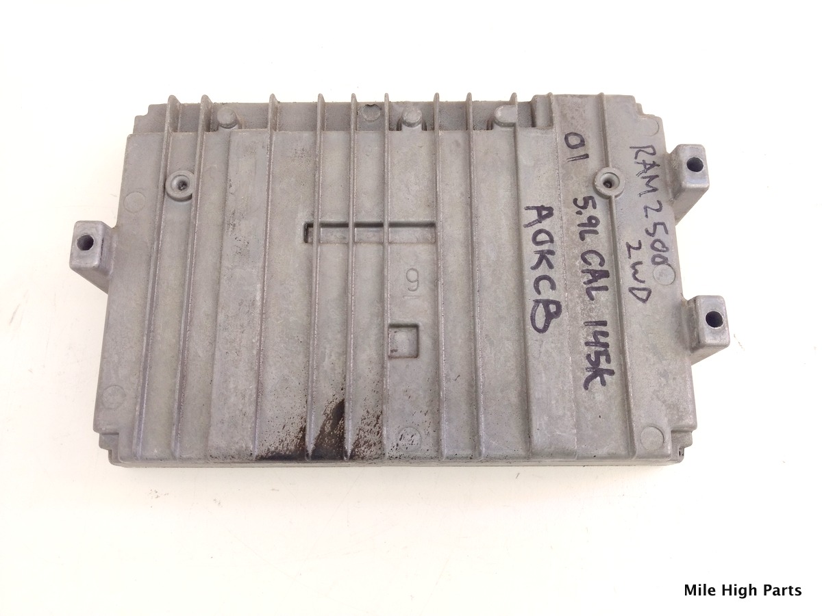 2001 Dodge RAM 2500 Engine Computer ECU 5.9L Cali 2WD 56040274AB ...