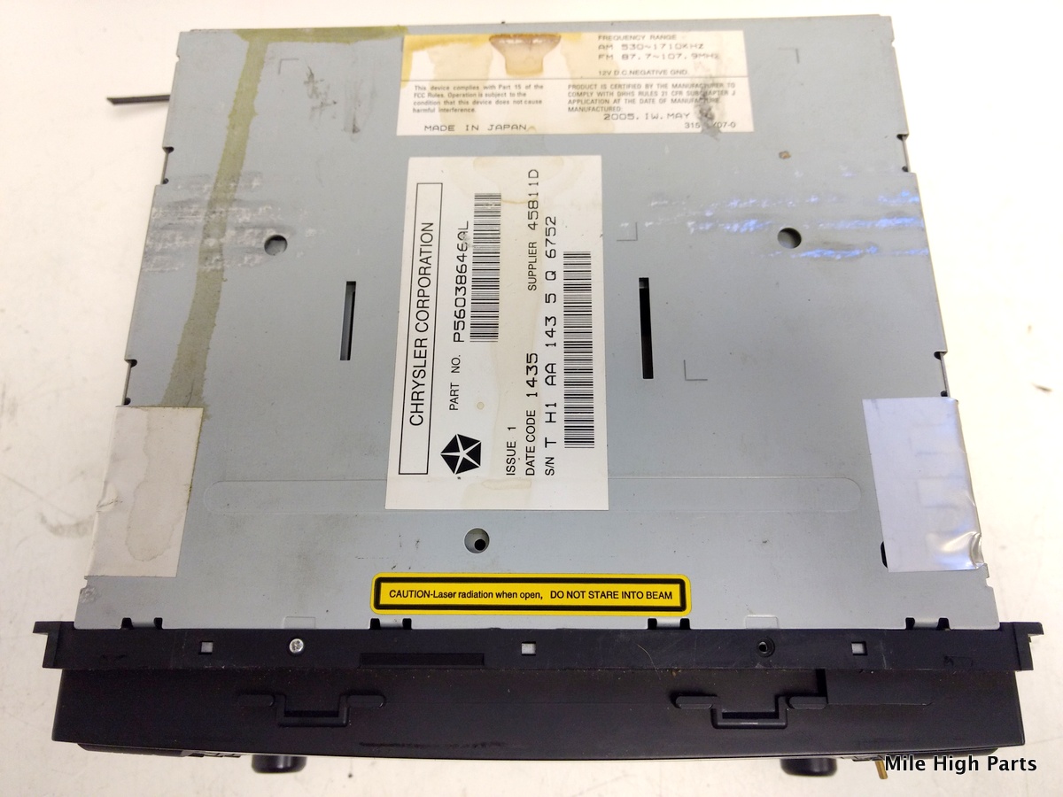 05-08 Chrysler 300 Magnum Aspen Radio CD Player w/ Navigation & DVD ...