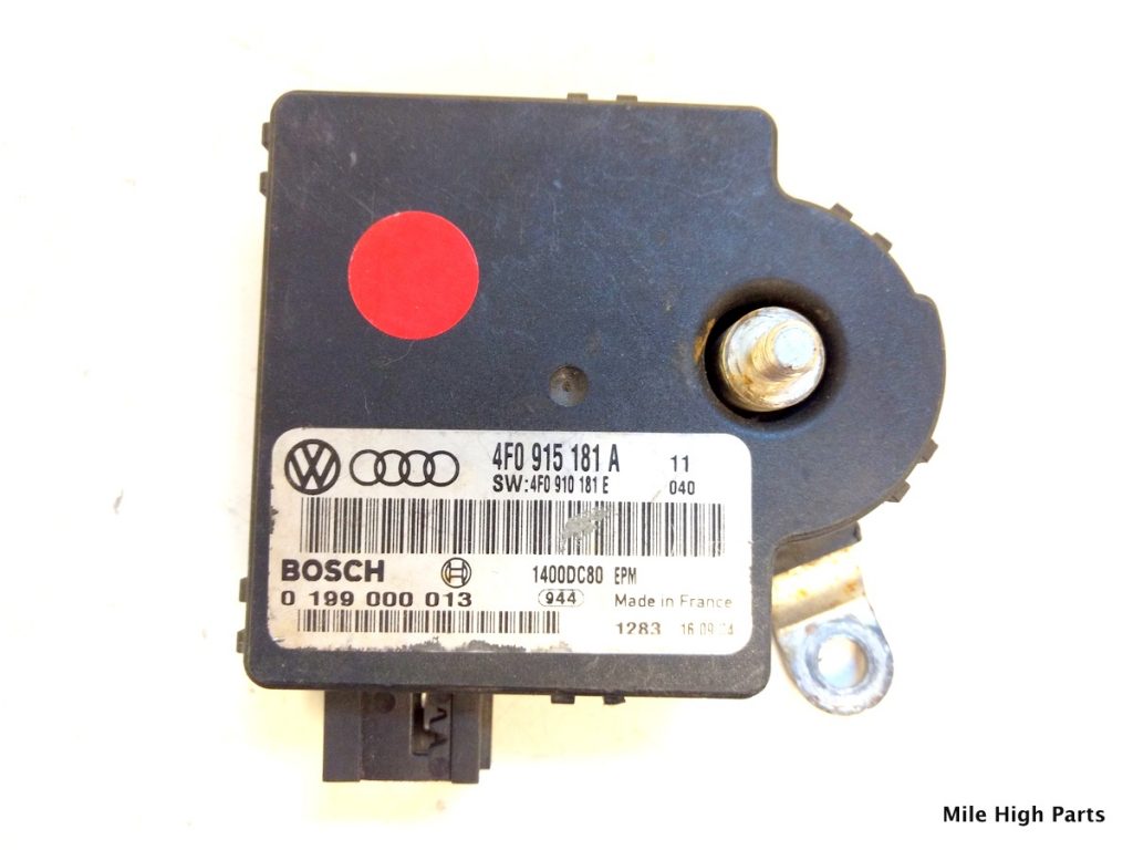 05 – 08 AUDI A6 C6 BATTERY MONITORING CONTROL MODULE 4F0915181A ...