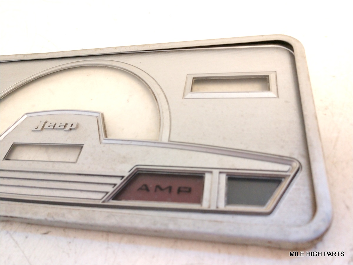 63-72 Jeep Super Wagoneer Speedometer Instrument Cluster Tri Panel ...