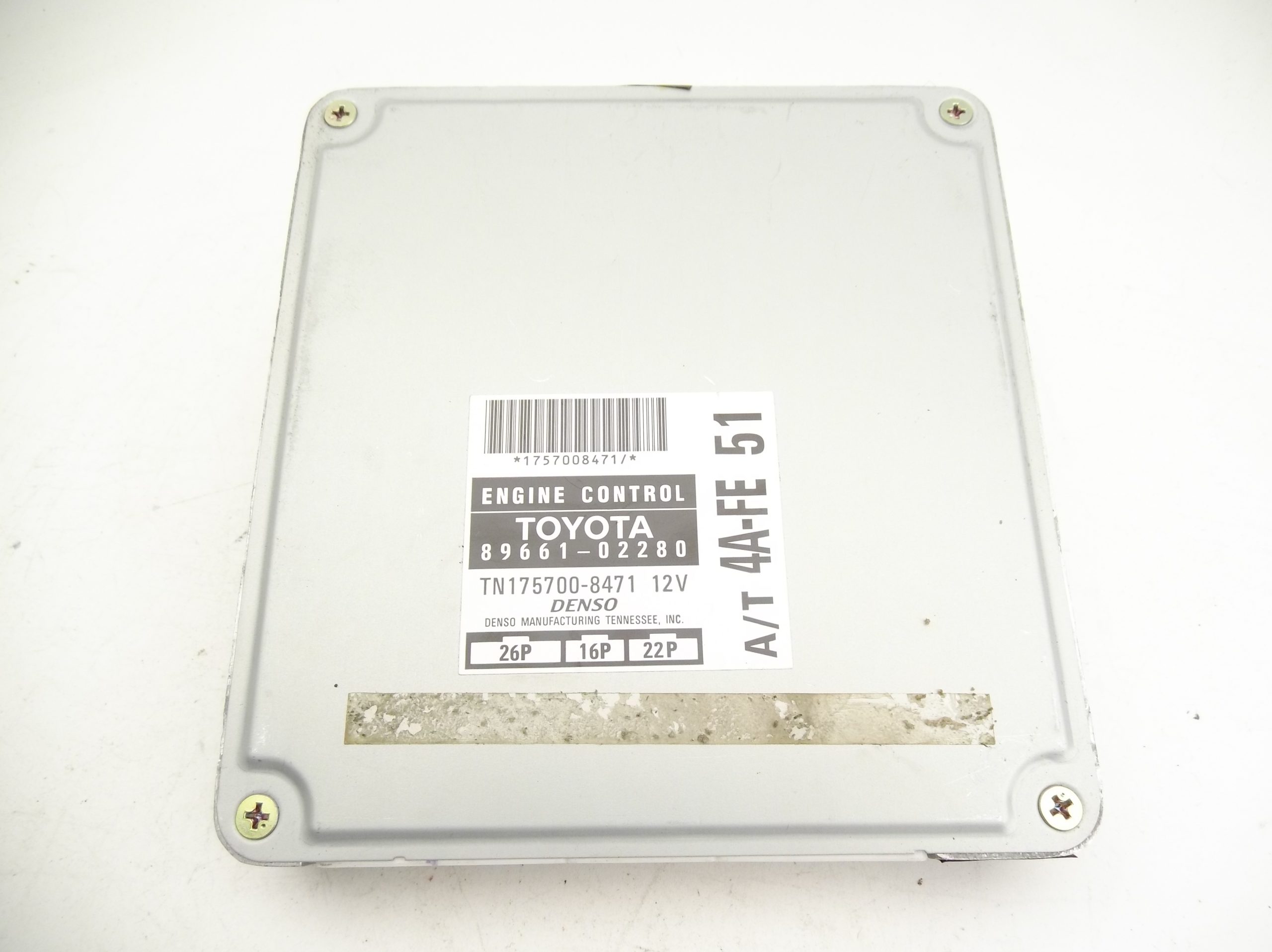 96 97 Toyota Corolla Engine Computer ECU 1.8L A/T 89661-02280 – Quality OEM Used Auto Parts