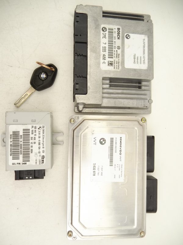 2006 BMW X5 4.4L ECM ECU DME VVT IMMOBILIZER ENGINE MODULE KEY SET ...