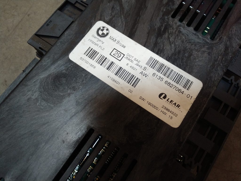 09-11 BMW E90 Footwell Light Control Module FRM3R PL2 61356827064 ...