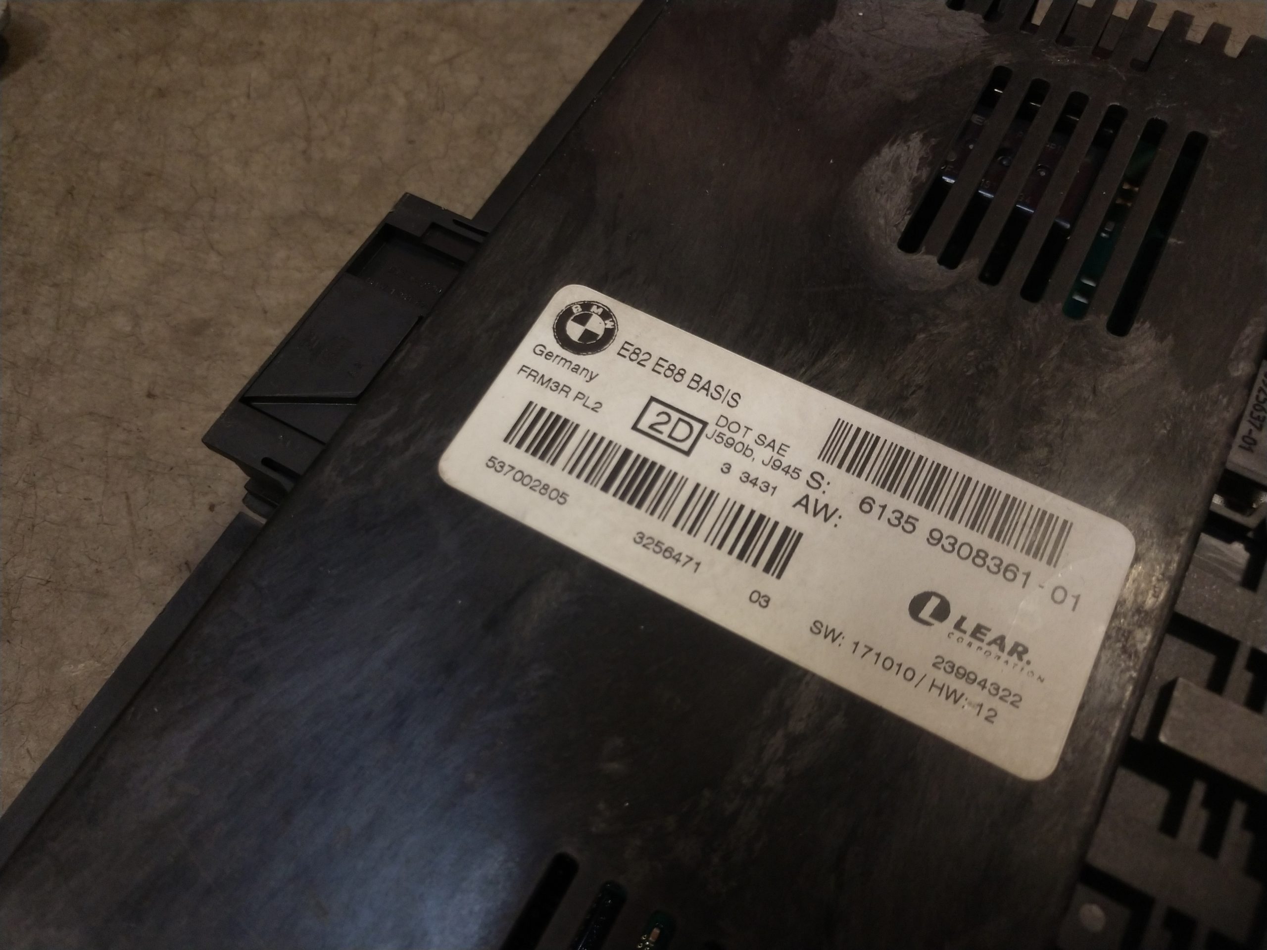 2013 BMW E81 E82 E88 128i Footwell Light Control Module 61359308361 ...