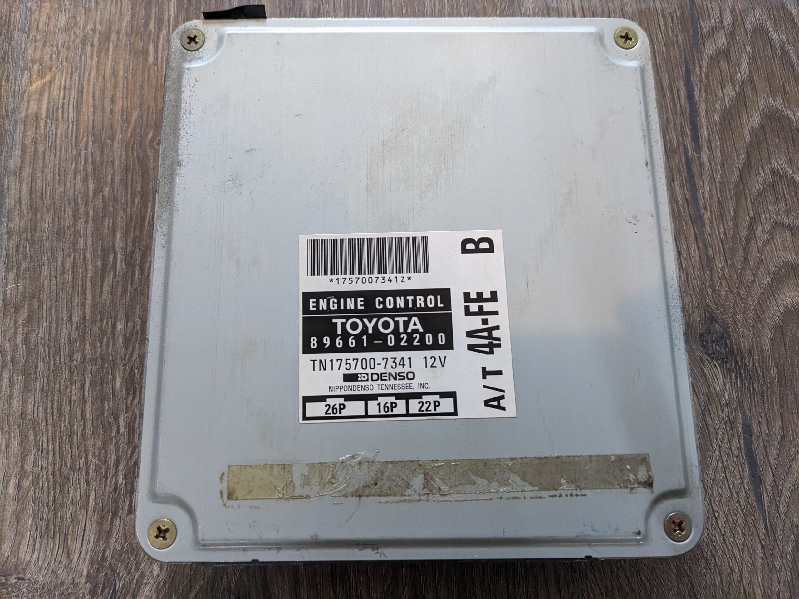 1996 1997 Toyota Corolla Engine Computer ECU 1.6L A/T 89661-02200 ...