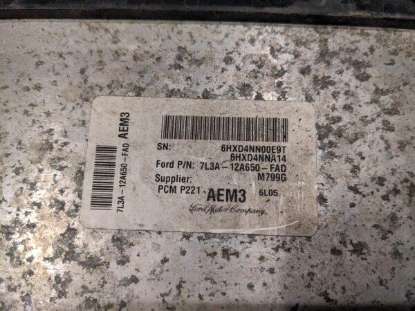 2007 Ford F150 4.6L Engine Control Module ECM ECU 7L3A-12A650-FAD AEM3 ...